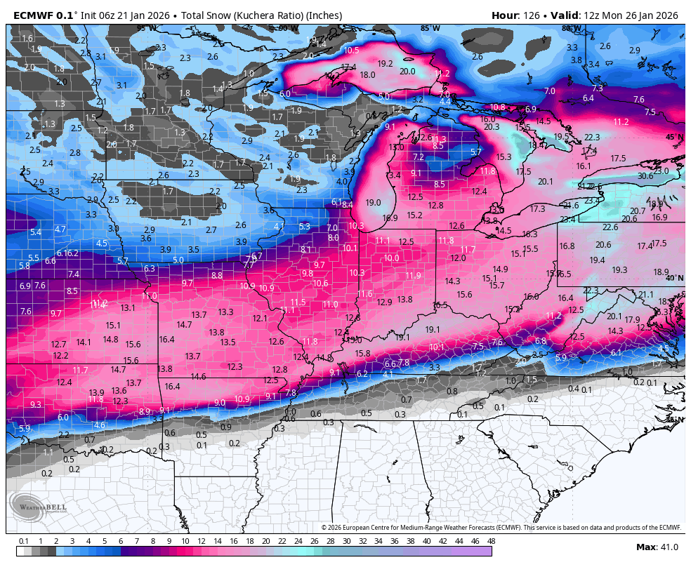 1/23 to 1/25 Major Winter Storm for Southern Plains - Page 6 - East of ...
